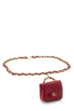 Chanel Quilted Lambskin Belt Bag With Flap