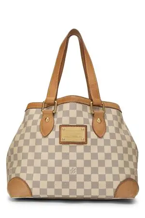 LOUIS VUITTON Damier Azur Hampstead - White