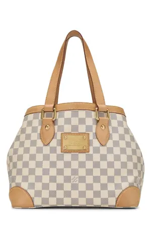 LOUIS VUITTON Damier Azur Hampstead - White