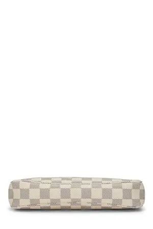 LOUIS VUITTON Damier Azur Pochette Accessoires - White