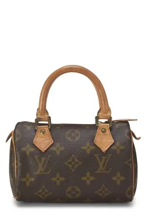 LOUIS VUITTON Monogram Canvas Hl Speedy Mini Handbag - Brown