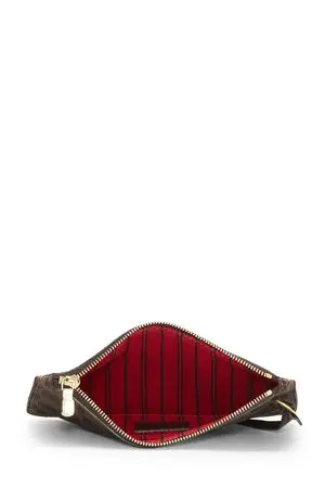 LOUIS VUITTON Damier Ebene Neverfull Pouch - Brown
