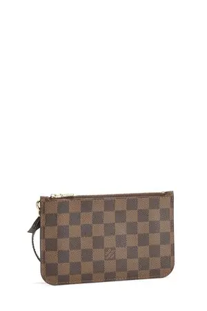 LOUIS VUITTON Damier Ebene Neverfull Pouch - Brown