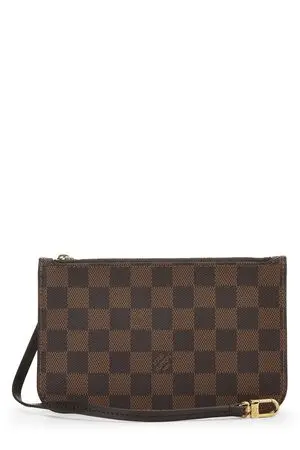 LOUIS VUITTON Damier Ebene Pouch - Brown