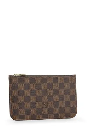 LOUIS VUITTON Damier Ebene Pouch - Brown