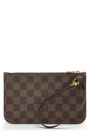 LOUIS VUITTON Damier Ebene Pouch - Brown