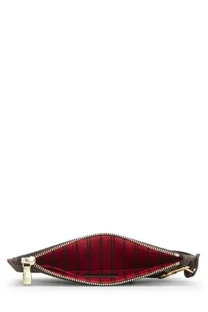 LOUIS VUITTON Damier Ebene Pouch - Brown