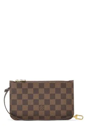 LOUIS VUITTON Damier Ebene Pouch - Brown