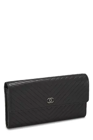 Chanel Chevron Lambskin Wallet