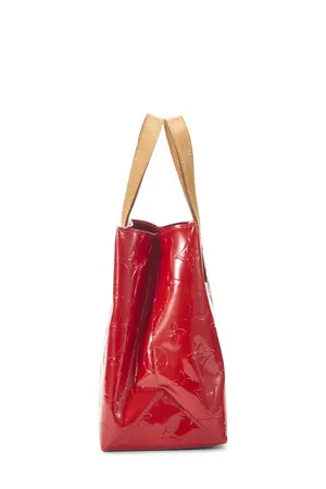 LOUIS VUITTON Monogram Vernis Reade Tote - Red