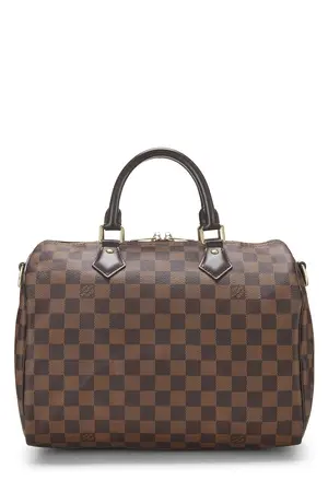 LOUIS VUITTON Damier Ebene Speedy Bandouliere 30 - Brown