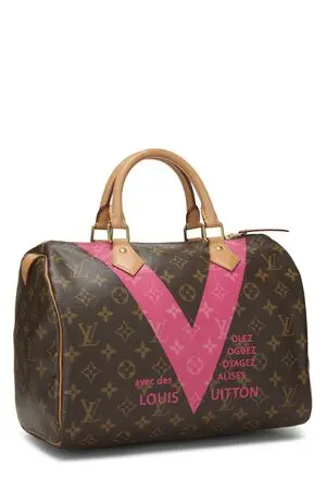 LOUIS VUITTON Monogram V Speedy 30 - Pink