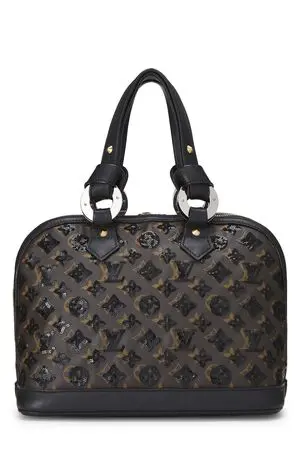 LOUIS VUITTON Monogram Eclipse Alma - Black