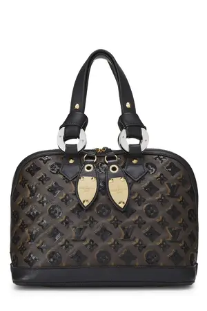 LOUIS VUITTON Monogram Eclipse Alma - Black