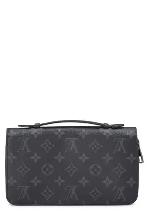 LOUIS VUITTON Monogram Eclipse Zippy Xl Wallet - Black