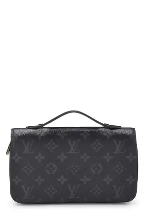 LOUIS VUITTON Monogram Eclipse Zippy Xl Wallet - Black