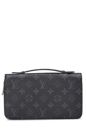 LOUIS VUITTON Monogram Eclipse Zippy Xl - Black
