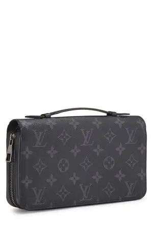 LOUIS VUITTON Monogram Eclipse Zippy Xl Wallet - Black