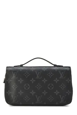 LOUIS VUITTON Monogram Eclipse Zippy Xl Wallet - Black