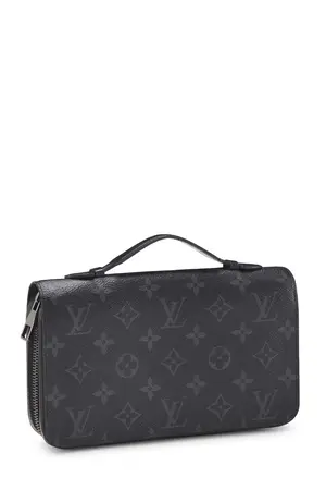 LOUIS VUITTON Monogram Eclipse Zippy Xl Wallet - Black