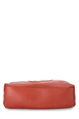 Gucci Leather Soho Chain Tote - Orange