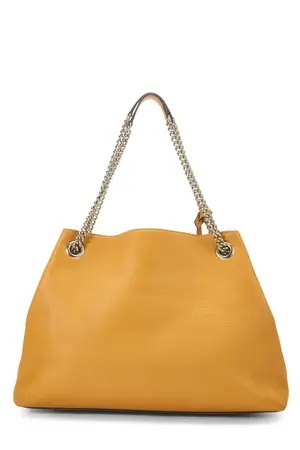 Gucci Leather Soho Chain Tote - Yellow