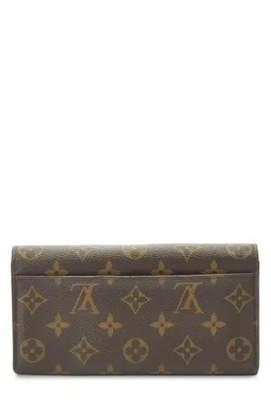 LOUIS VUITTON Monogram Canvas Sarah Wallet - Brown