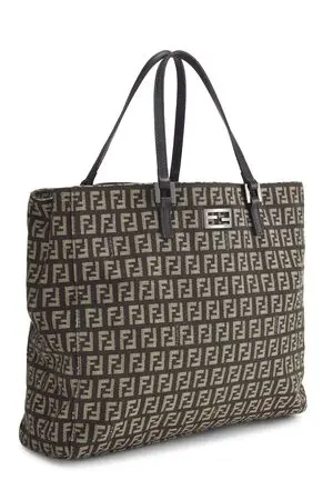 Fendi Zucchino Tote - Brown