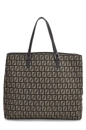 Fendi Zucchino Tote - Brown