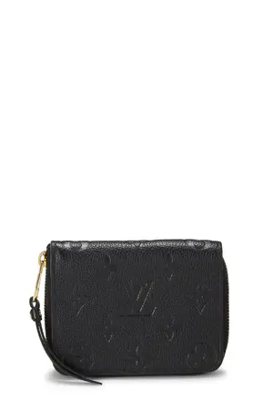 LOUIS VUITTON Monogram Empreinte Zippy Coin Purse - Black