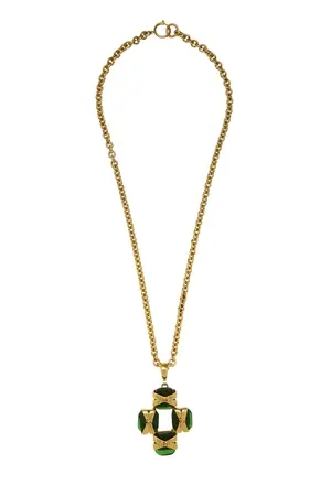 Chanel Gold-plated Necklace - Green