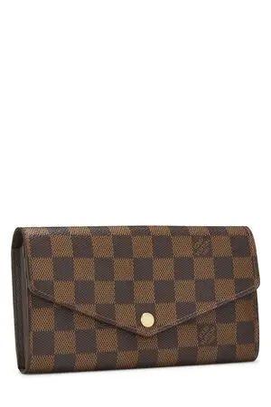 LOUIS VUITTON Damier Ebene Sarah Nm Wallet
