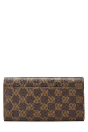 LOUIS VUITTON Damier Ebene Sarah Nm Wallet