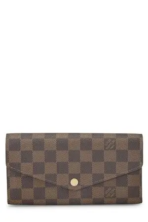 LOUIS VUITTON Damier Ebene Sarah Nm Wallet