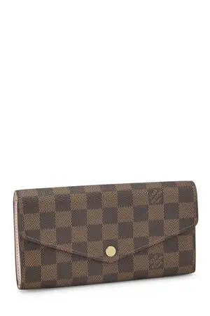 LOUIS VUITTON Damier Ebene Sarah Nm Wallet