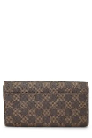LOUIS VUITTON Damier Ebene Sarah Nm Wallet