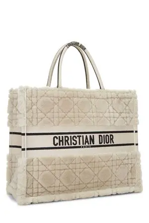 Dior Shearling Book Tote Large