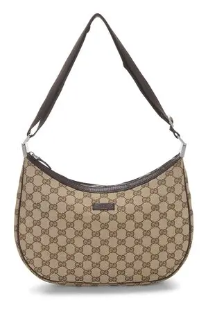 Gucci Original Gg Canvas Round Messenger Bag - Brown