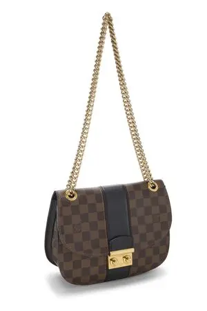 LOUIS VUITTON Damier Ebene Wight - Black