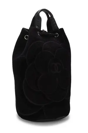 Chanel Terry Cloth Drawstring Backpack