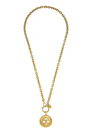 Chanel Cc Sunburst Necklace - Gold
