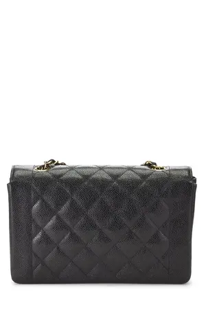 Chanel Quilted Caviar Diana Flap Bag - Black
