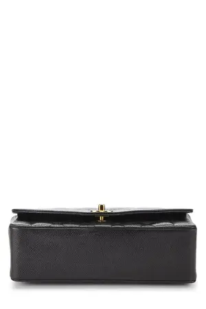 Chanel Quilted Caviar Diana Flap Bag - Black
