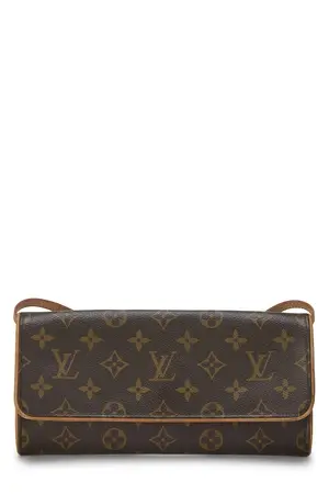 LOUIS VUITTON Monogram Canvas Pochette Twin