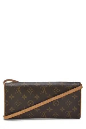 LOUIS VUITTON Monogram Canvas Pochette Twin