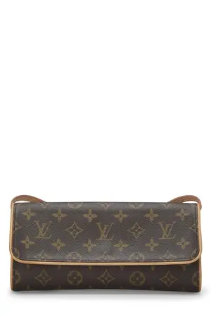 LOUIS VUITTON Monogram Canvas Pochette Twin - Brown