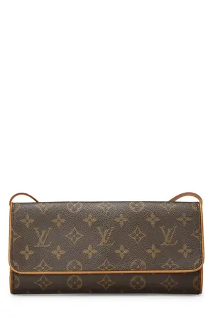 LOUIS VUITTON Monogram Canvas Pochette Twin - Brown