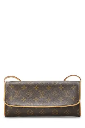 LOUIS VUITTON Monogram Canvas Pochette Twin - Brown