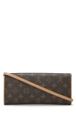 LOUIS VUITTON Monogram Canvas Pochette Twin