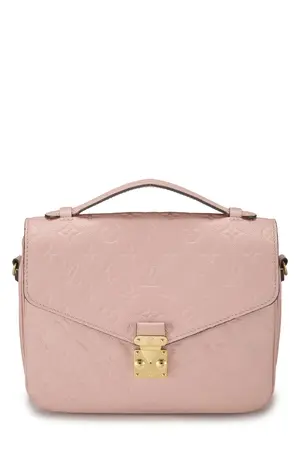 LOUIS VUITTON Monogram Empreinte Pochette Metis - Pink